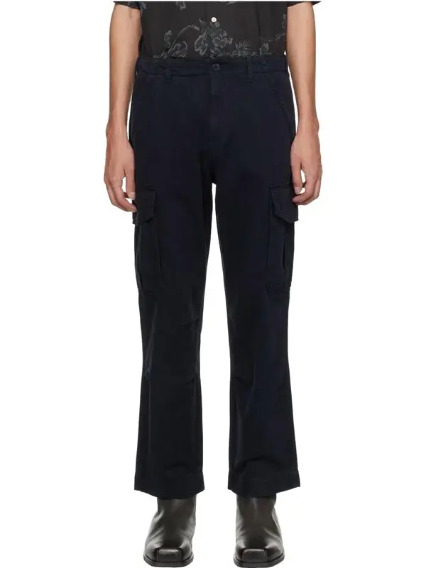 Officine Générale Belt Loops Slacks - Navy Blue