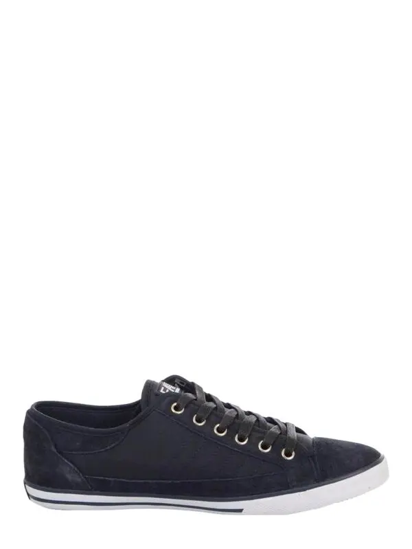 EA7 Logo Lace Up Casual Sneakers - Black
