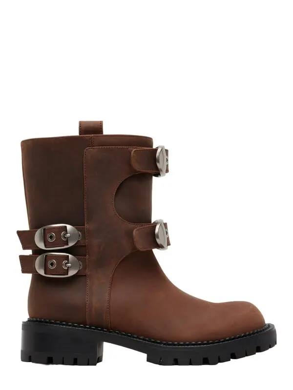 Marc Jacobs Buckle Ankle Boots - Black