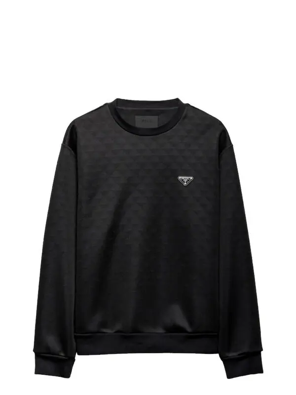 Prada Technical Fabric Sweatshirt - Black