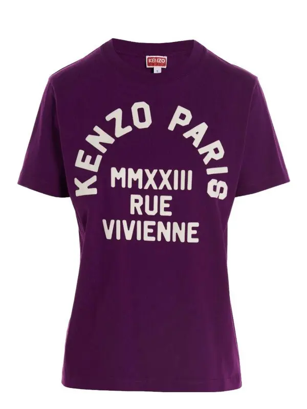 Kenzo Rue Vivienne Crewneck T-shirt - Purple