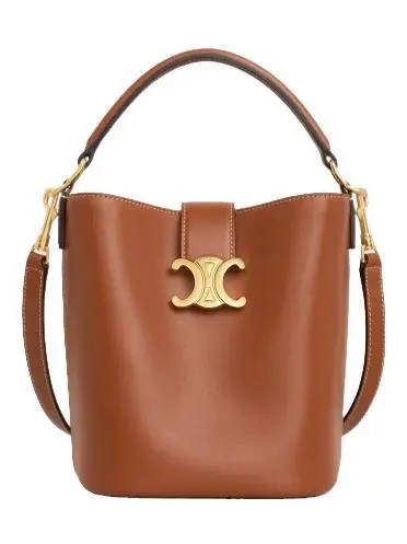 Celine Small Bucket Louise Bag In Smooth Calfskin - Tan