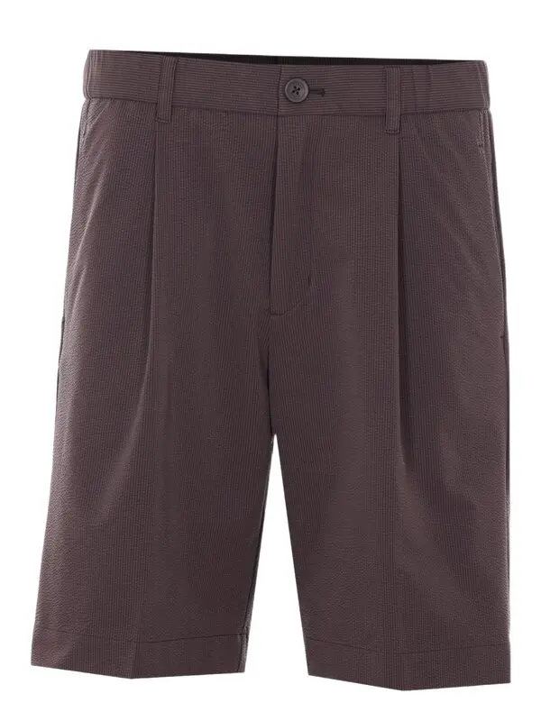 Herno Pleated Front Tailored Shorts - Black