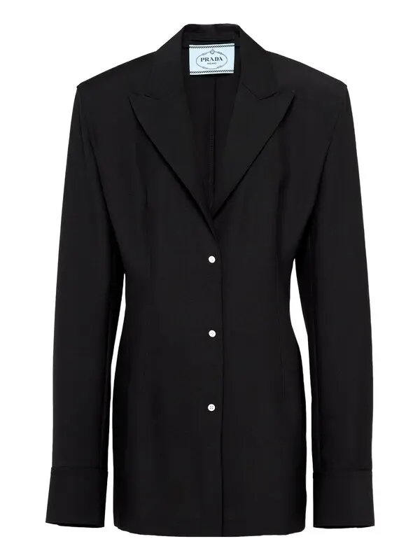 Prada Single-breasted Shirt Jacket - Black