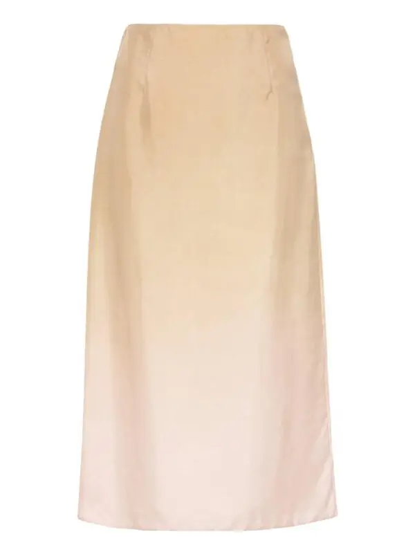 Prada Tie-dye Midi Skirt - Rope Ash