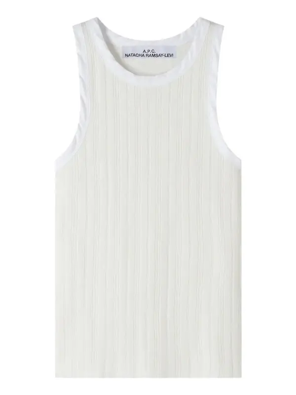 A.p.c. Lemaire Ribbed-jersey Tank Top - White