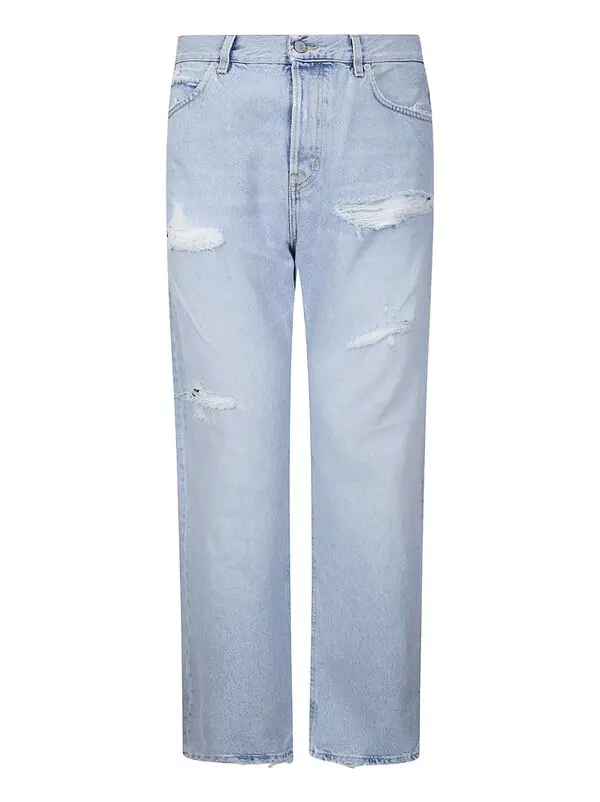 HAIKURE Straight-leg Jeans With Logo Patch - Blue