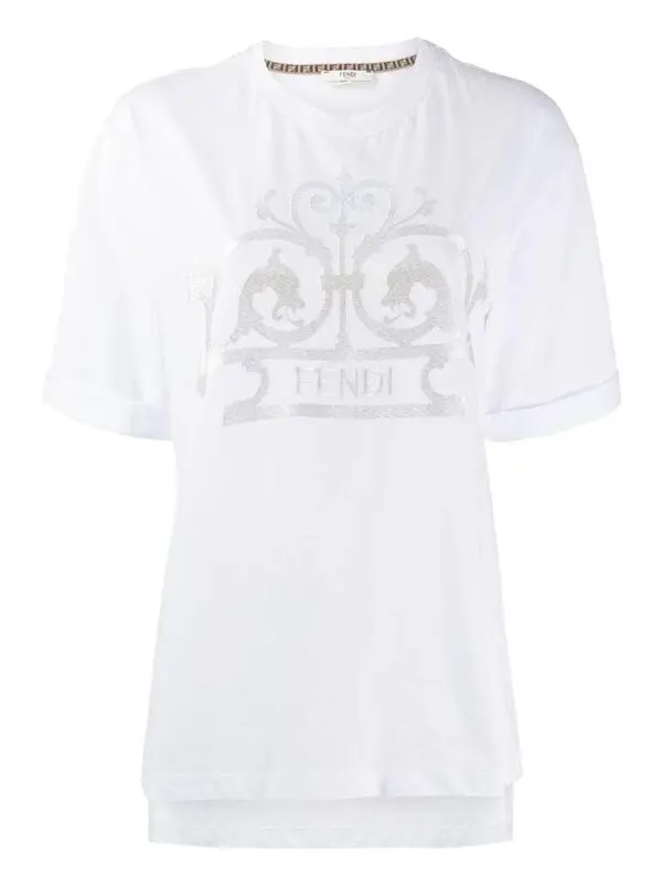 Fendi Gate Logo T-shirt - White
