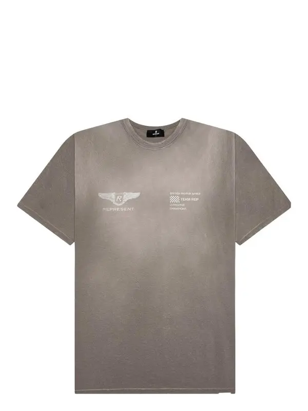 REPRESENT Team Rep Crewneck T-shirt - Gray