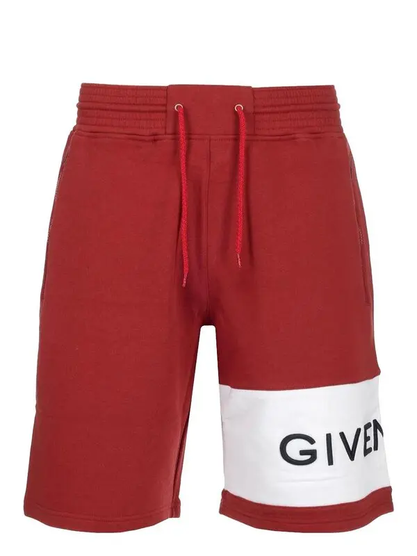 Givenchy Logo Detail Shorts - Red