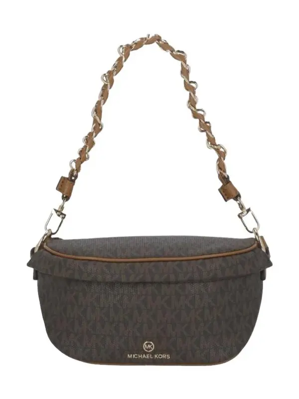 Michael Kors Logo Plaque Belt Bag - Black