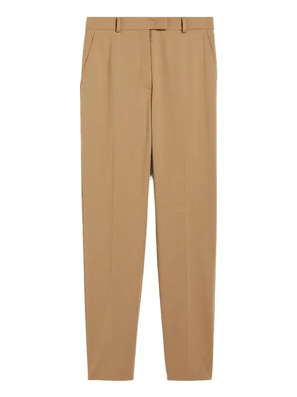 Max Mara Slim Fit Tailored Trousers - Brown