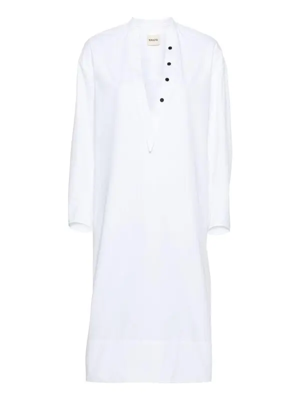 Khaite Long-sleeve Midi Dress - No