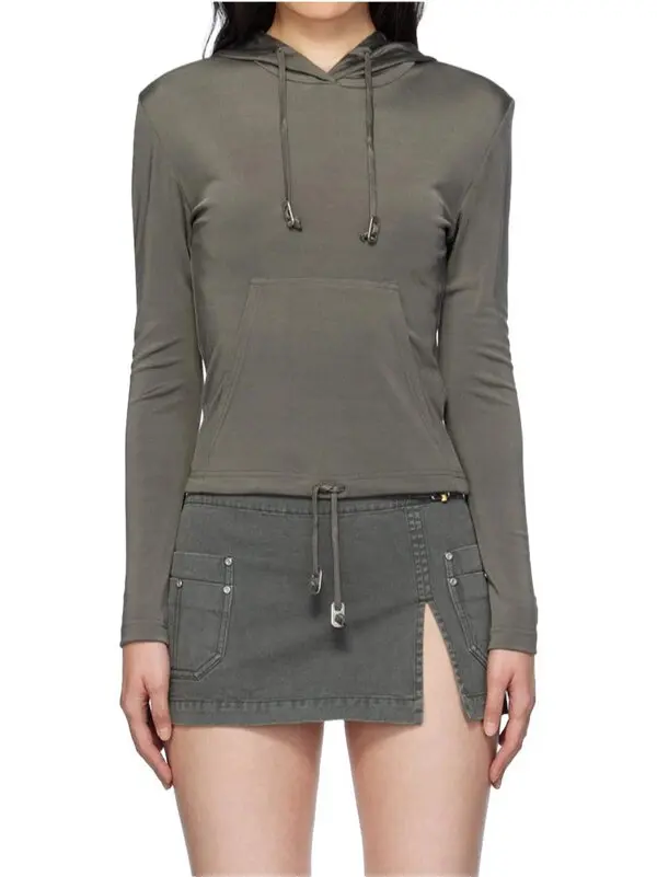 DION LEE Hooded Sweater - Black