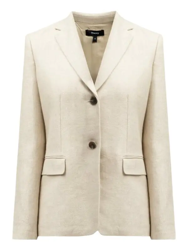 Theory Linen Blazer - Beige