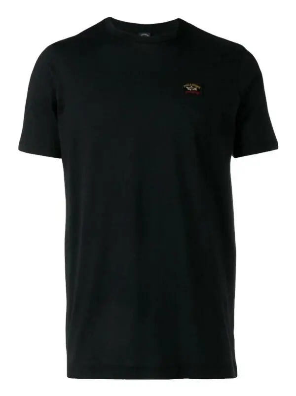 Paul & Shark Logo-patch Round Neck T-shirt - Black