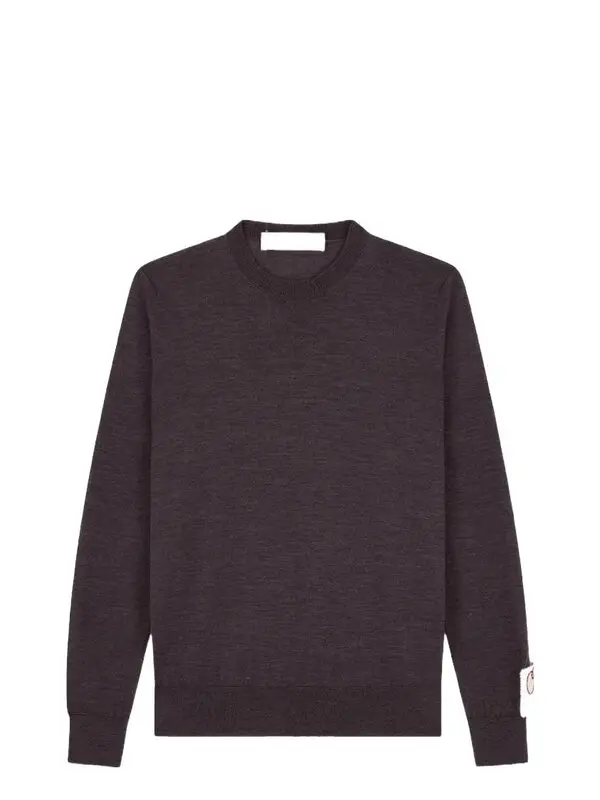 GOLDEN GOOSE Crewneck Jumper With Logo Patch - Black