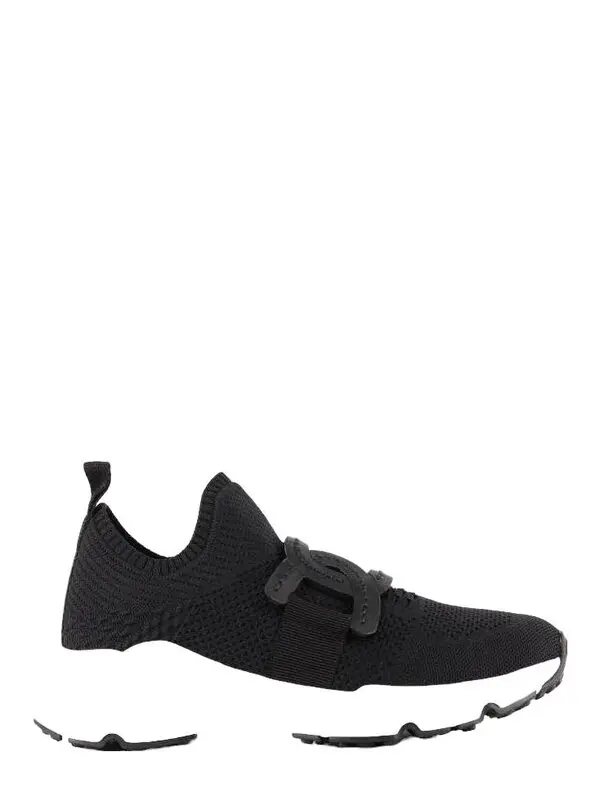 TOD'S Chain Detailed Slip-on Sneakers - Black