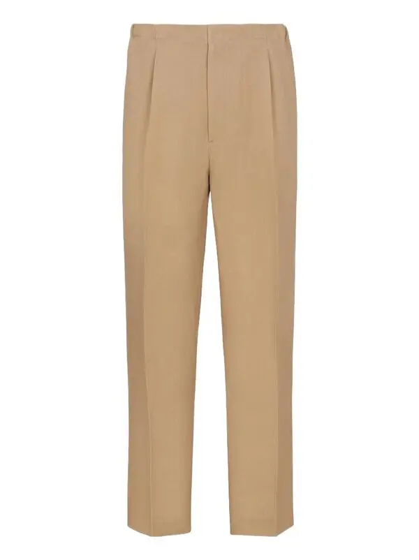 Fendi Straight-leg Tailored Trousers - Nude