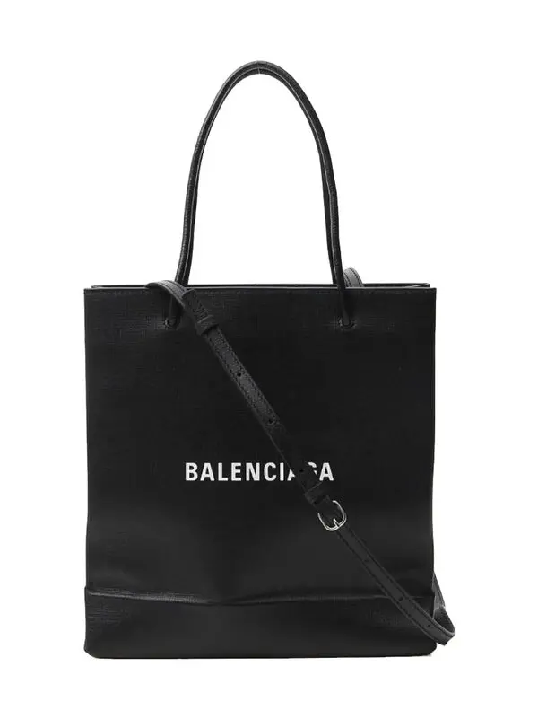 Balenciaga Logo Shopper Bag - Black