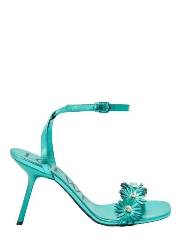 Loewe Petal Flower Sandals - Turquoise