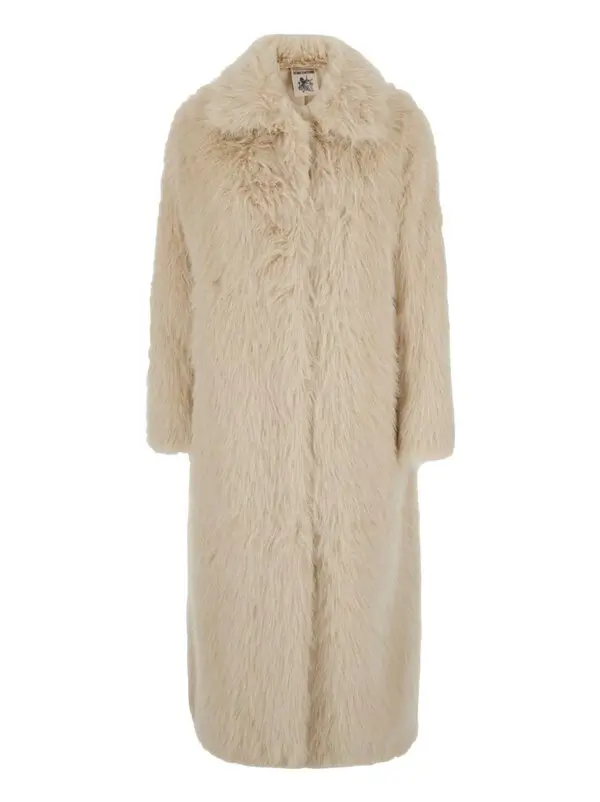 SEMICOUTURE Ecofur Coat - Nude