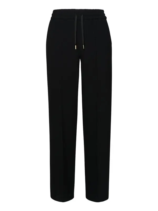 A.p.c. Wide-leg Trousers With Elastic Waistband - Black
