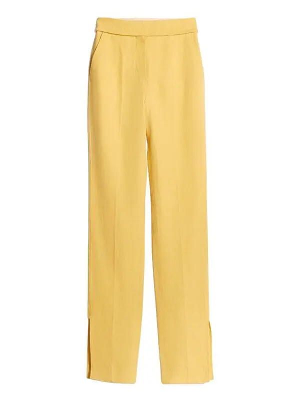 Jacquemus Tibau Linen-blend Trousers - Yellow
