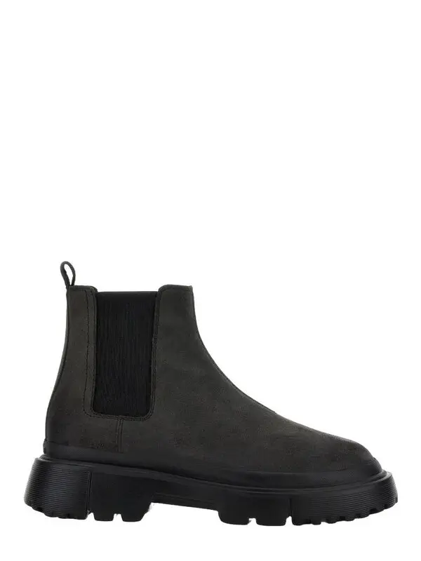 Hogan Chelsea Round-toe Boots - Black
