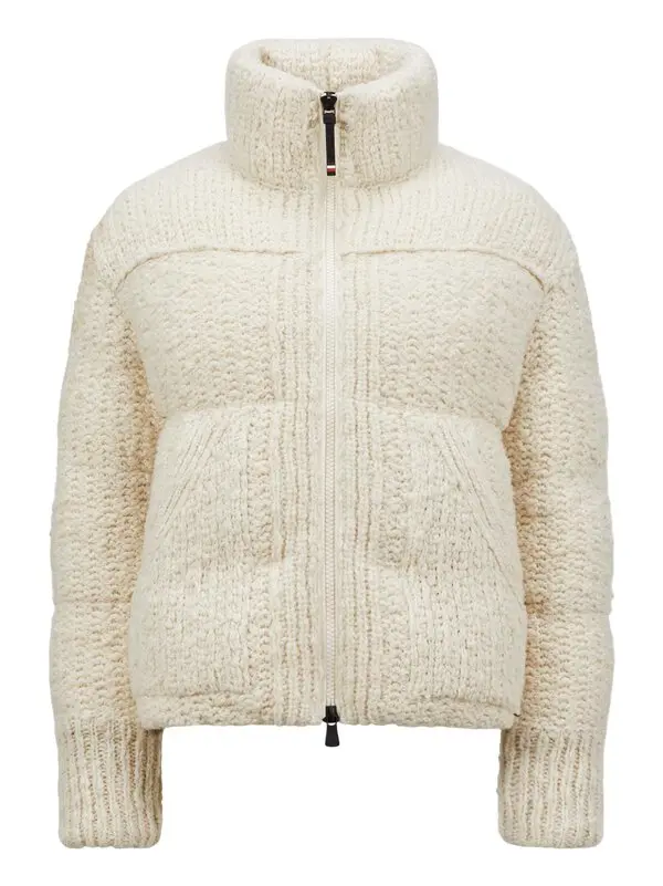 Moncler Serfaus Short Down Jacket - White Ivory