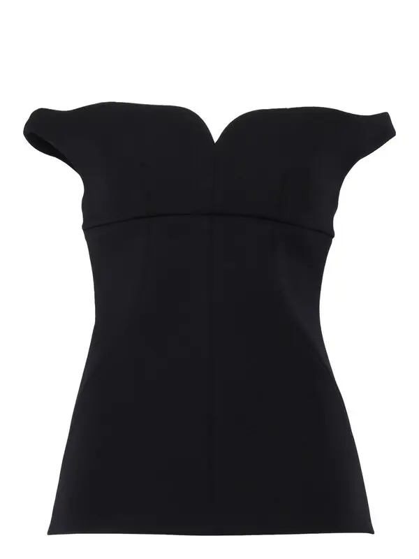 Philosophy Di Lorenzo Serafini Sweetheart Neckline Blouse - Black