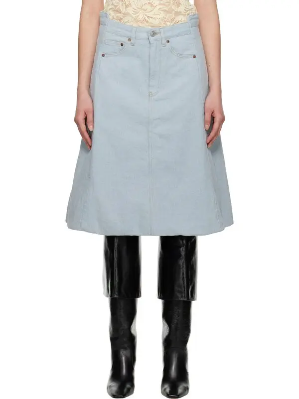 Victoria Beckham Midi Skirt - Gray
