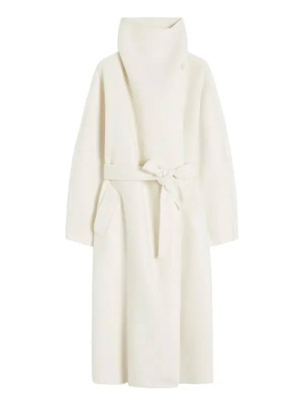 Max Mara Cashmere Belted Coat - Ivory White