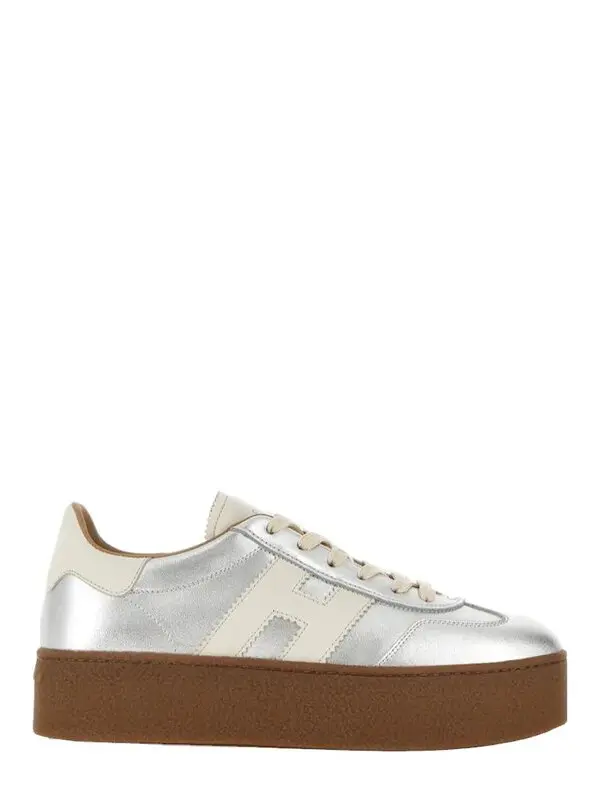 Hogan Platform Sneakers - Silver