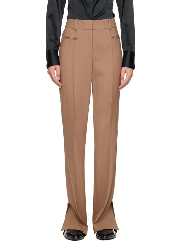 Helmut Lang Boot-cut Tailored Trousers - Brown