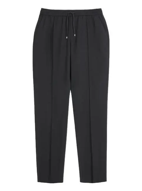 Valentino Garavani Drawstring Straight Fit Trousers - Black