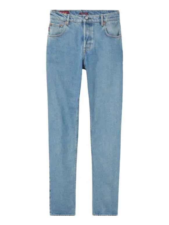 Gucci Straight-leg Jeans With Webbing Detail - Blue