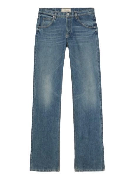 Blumarine Logo Printed Straight-leg Jeans - Blue