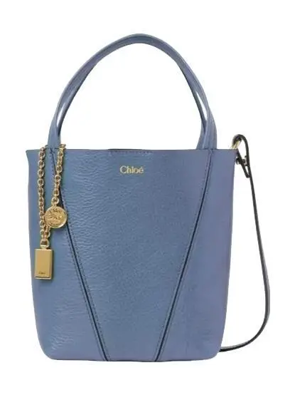 Chloé Spin Shoulder Bag - Gray-blue