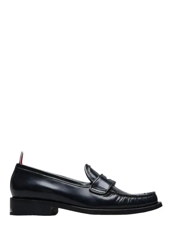Thom Browne Varsity Slip-on Penny Loafers - Black