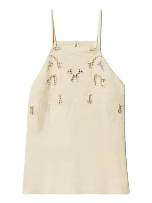 TWINSET Embroidered Sleeveless Top - No
