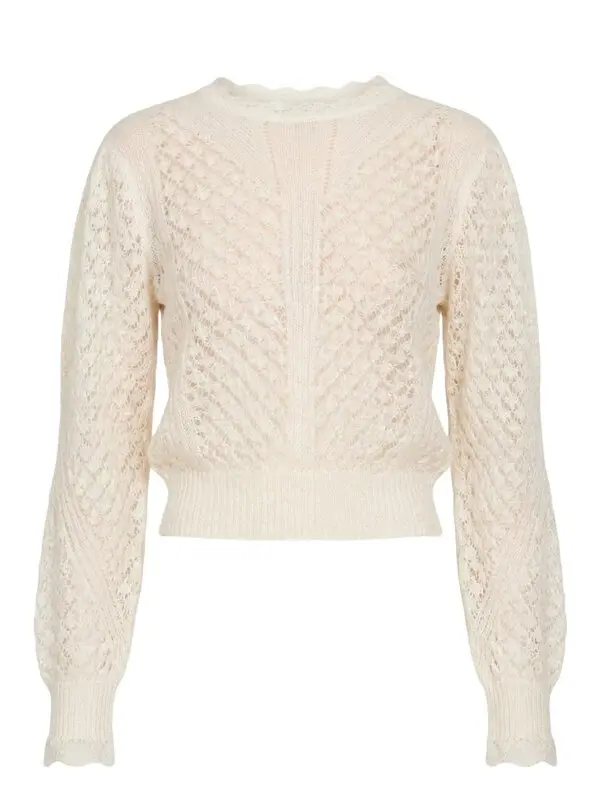 TWINSET Long-sleeved Crewneck Jumper With Embroidered Graphic - Gray
