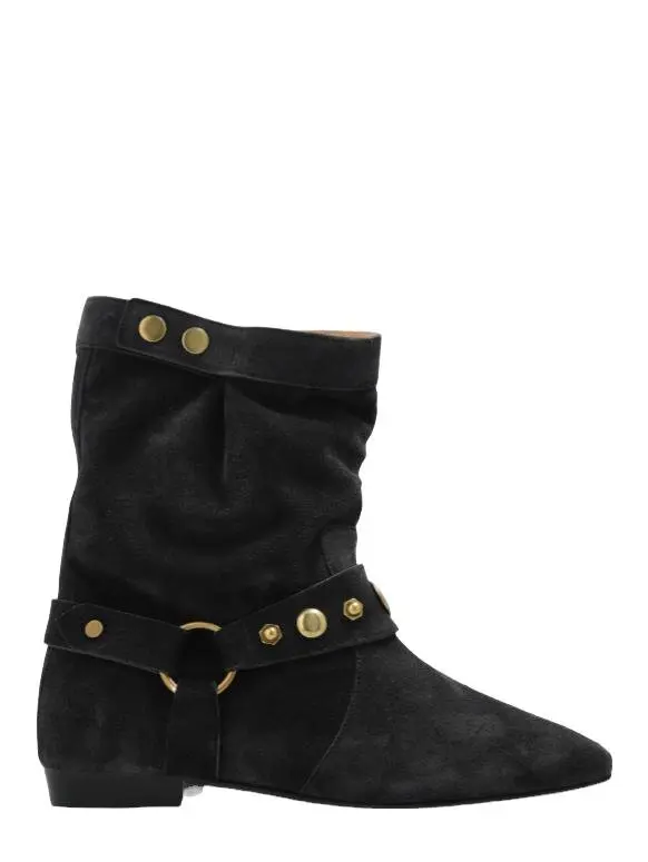 Isabel Marant Étoile Stania Flat-heeled Boots - Black