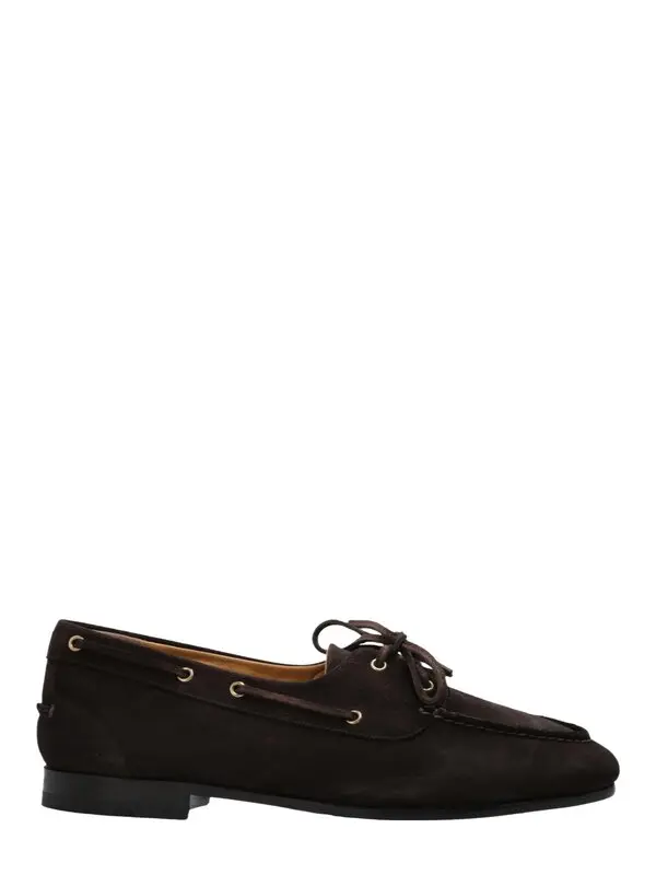 Bally Pathy Suede Lace-up Loafers - Brown