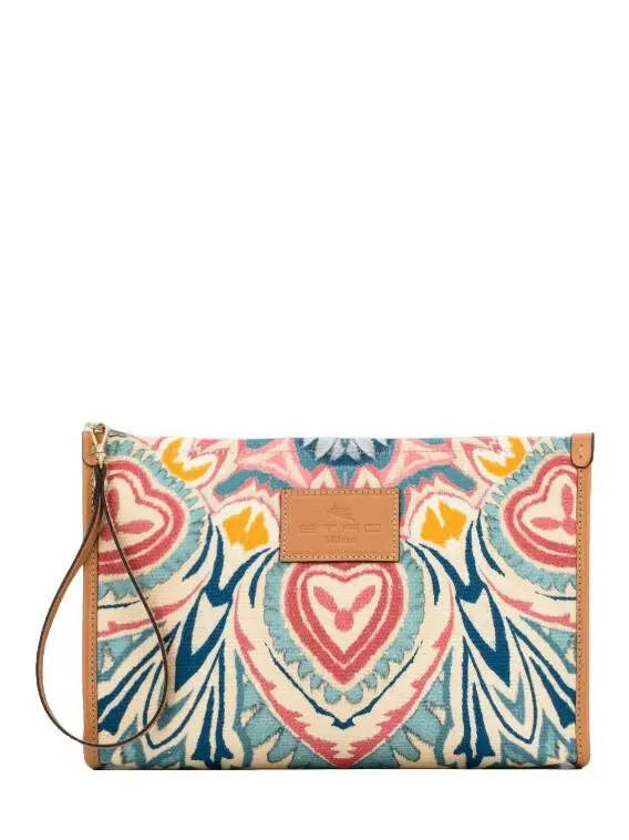 Etro Mandala Print Cotton Nécessaire - Multicolor