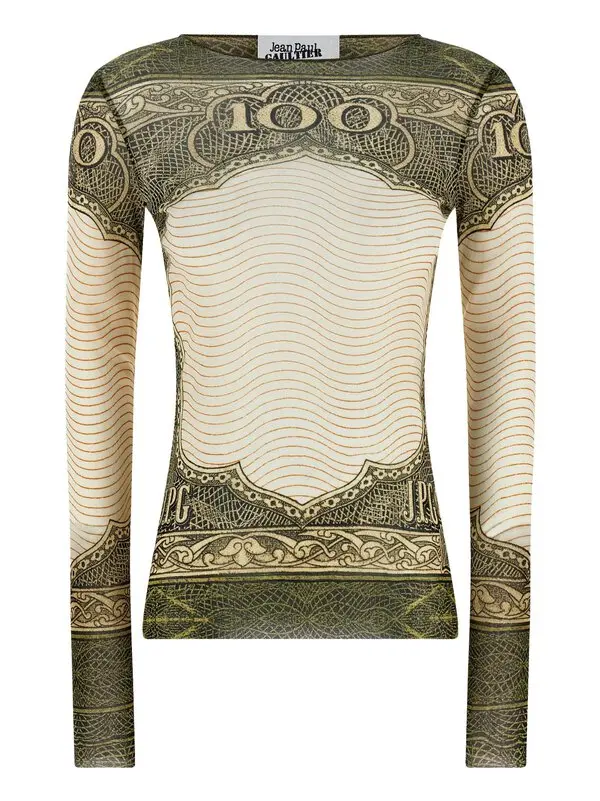 JEAN PAUL GAULTIER Long-sleeved Printed T-shirt - Multi-color