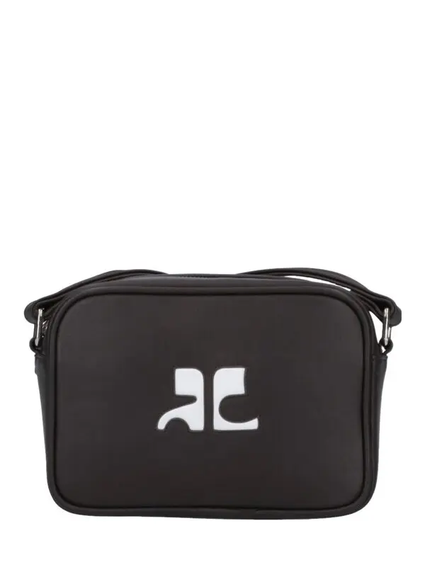 COURREGES Redition Leather Camera Bag - Black