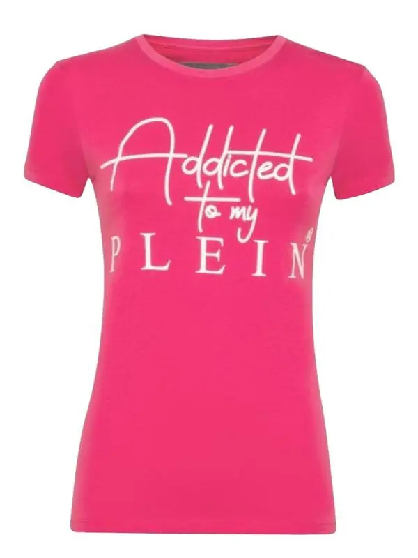 Philipp Plein Logo Detail T-shirt - Pink