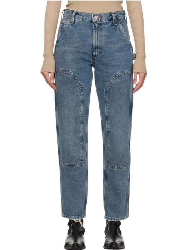 AGOLDE Rami High-rise Straight-leg Jeans - Blue