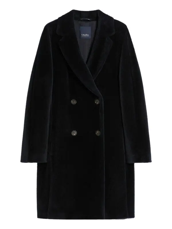 Max Mara Roseto Double Breasted Coat - Midnight Blue